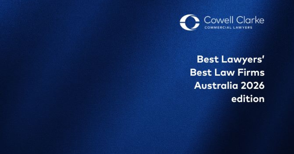 MEDIA RELEASE | Cowell Clarke recognised across 19 practice areas for legal excellence. • Cowell ...