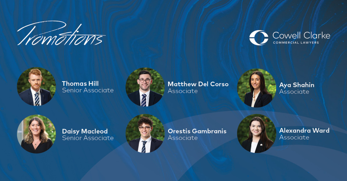 6 Lawyer Promotions Mark Start of New Financial Year • Cowell Clarke ...