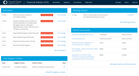 Australian Financial Services Licence (AFSL) Compliance • Cowell Clarke ...